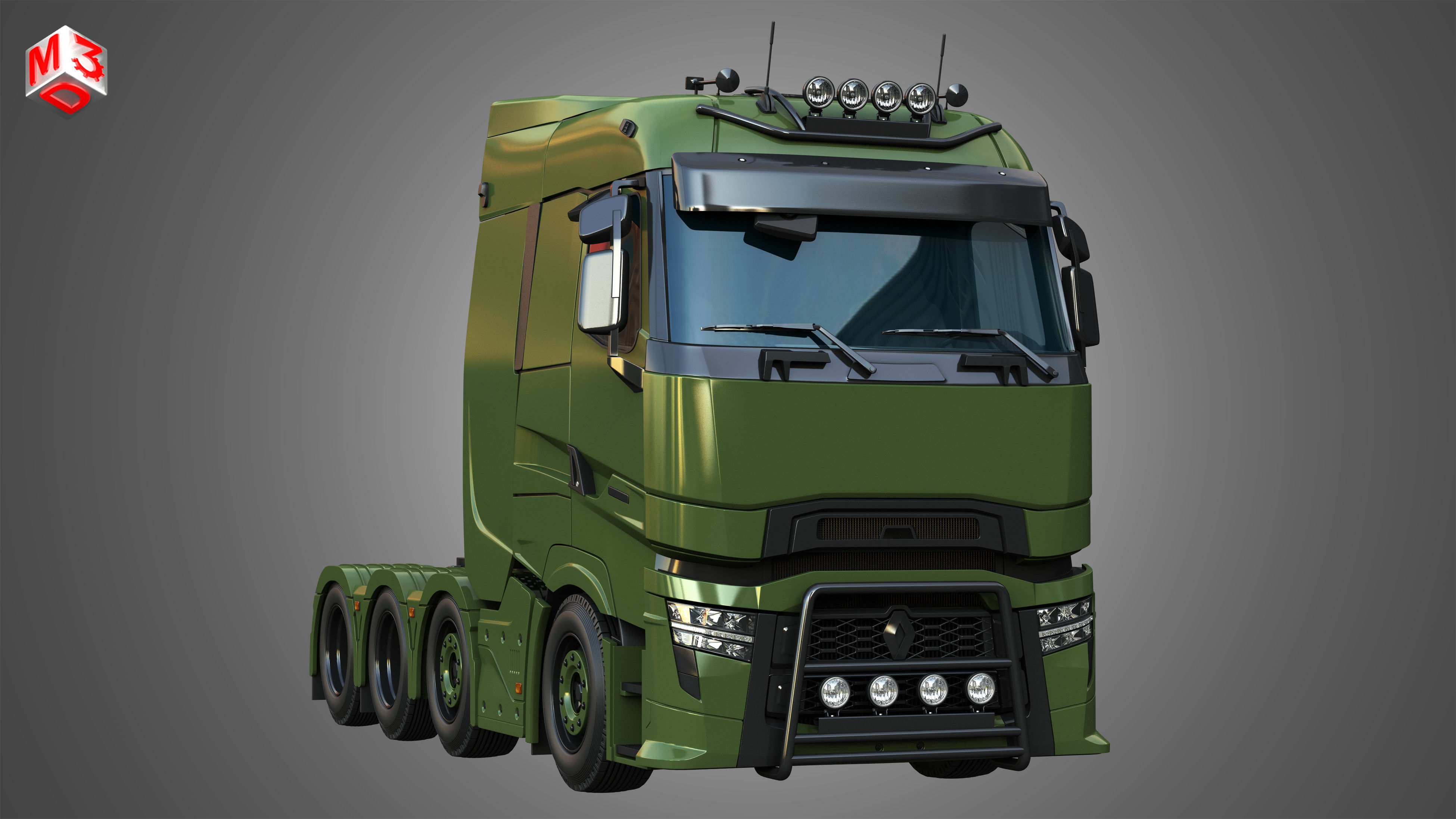 T520 - 8X4 Heavy Haulage Truck 3D model | CGTrader