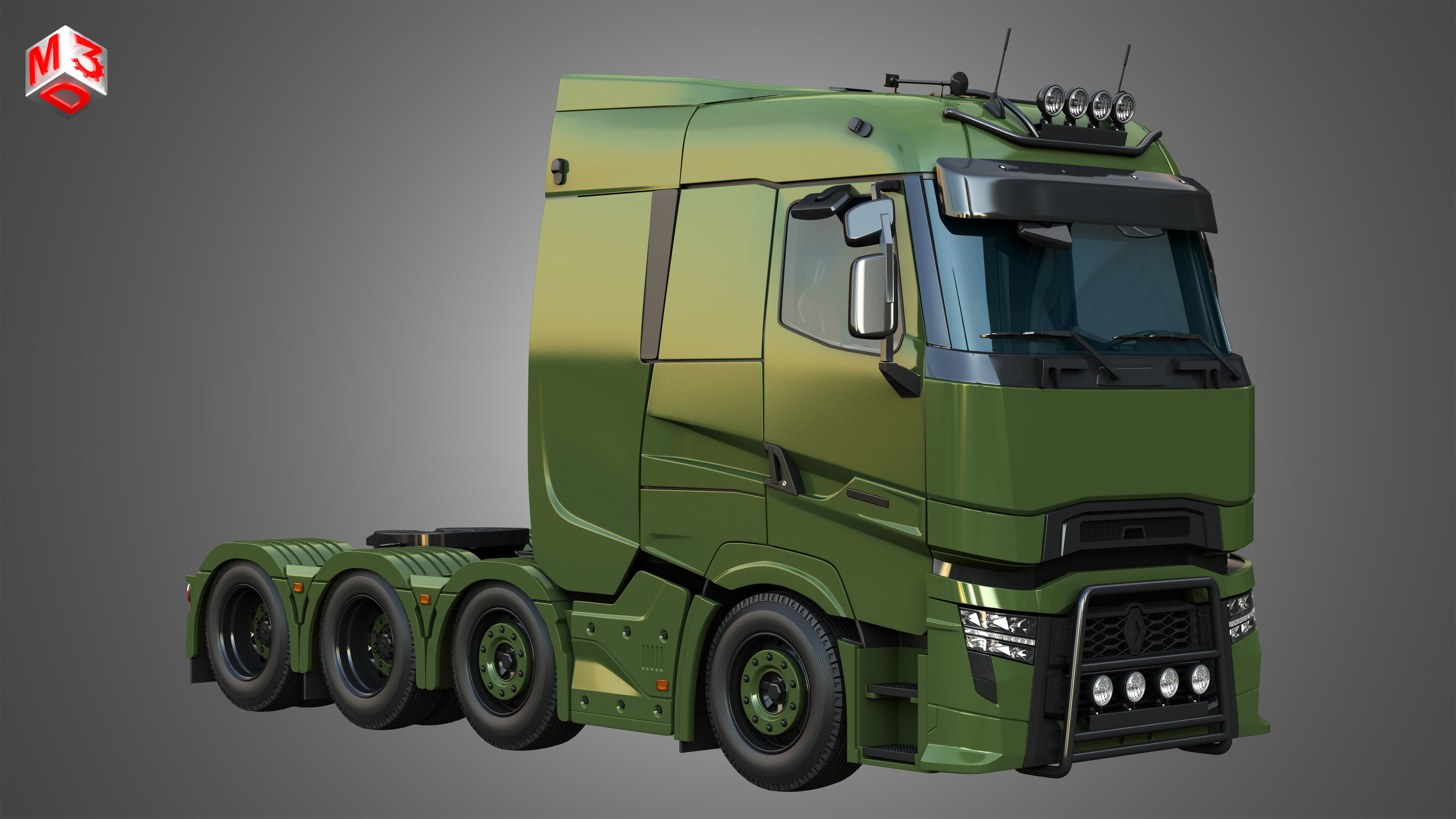 T520 - 8X4 Heavy Haulage Truck 3D model | CGTrader
