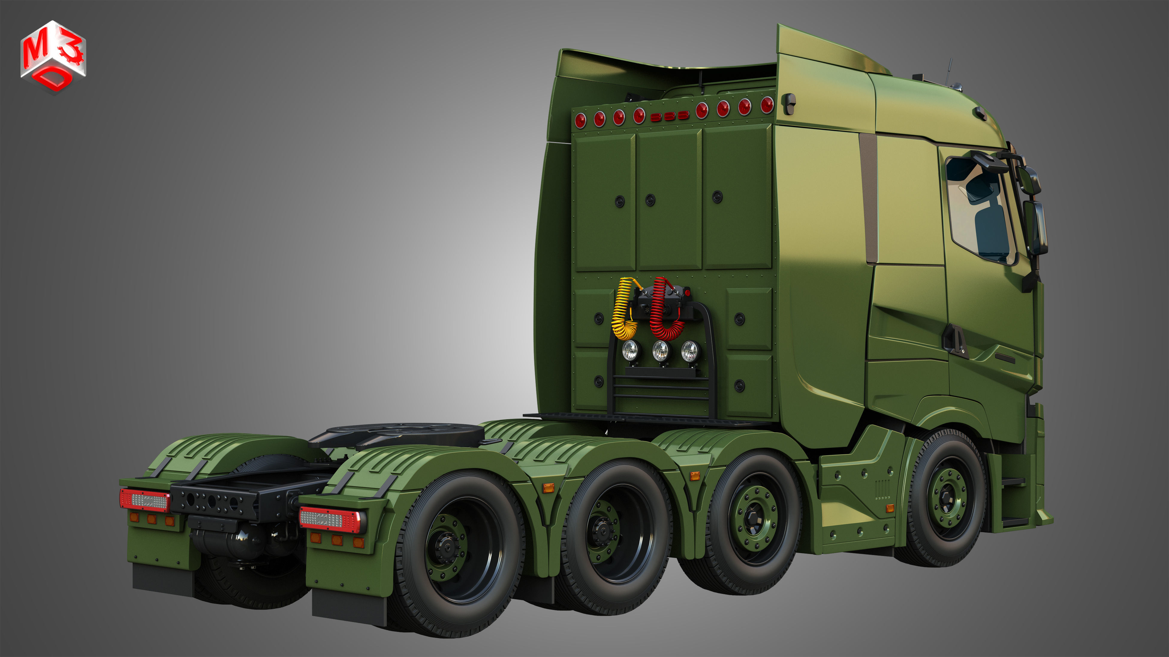 T520 - 8X4 Heavy Haulage Truck 3D model | CGTrader