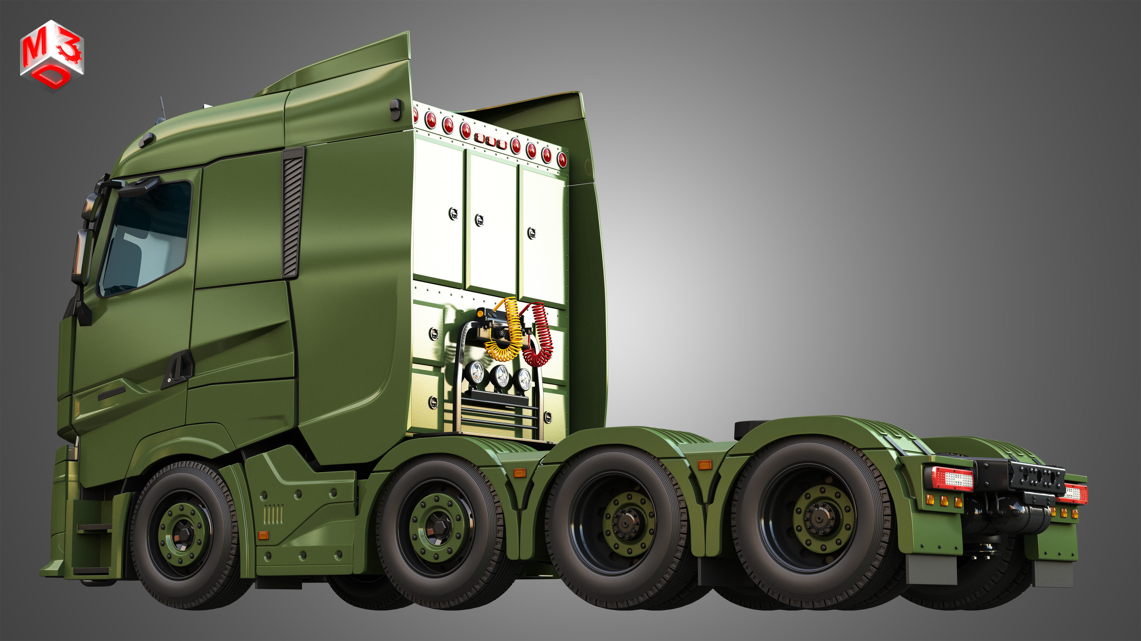 T520 - 8X4 Heavy Haulage Truck 3D model | CGTrader