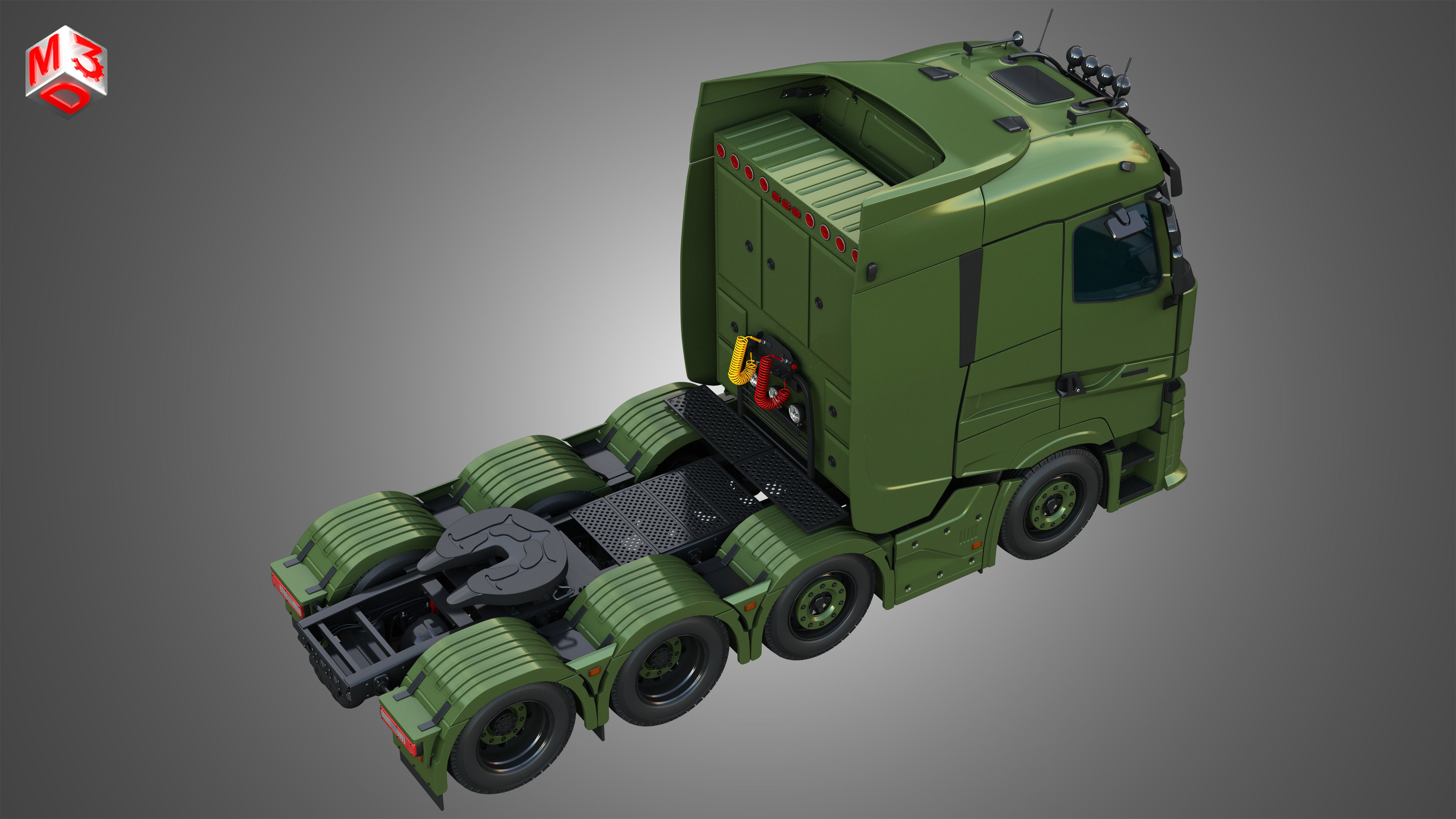 T520 - 8X4 Heavy Haulage Truck 3D model | CGTrader