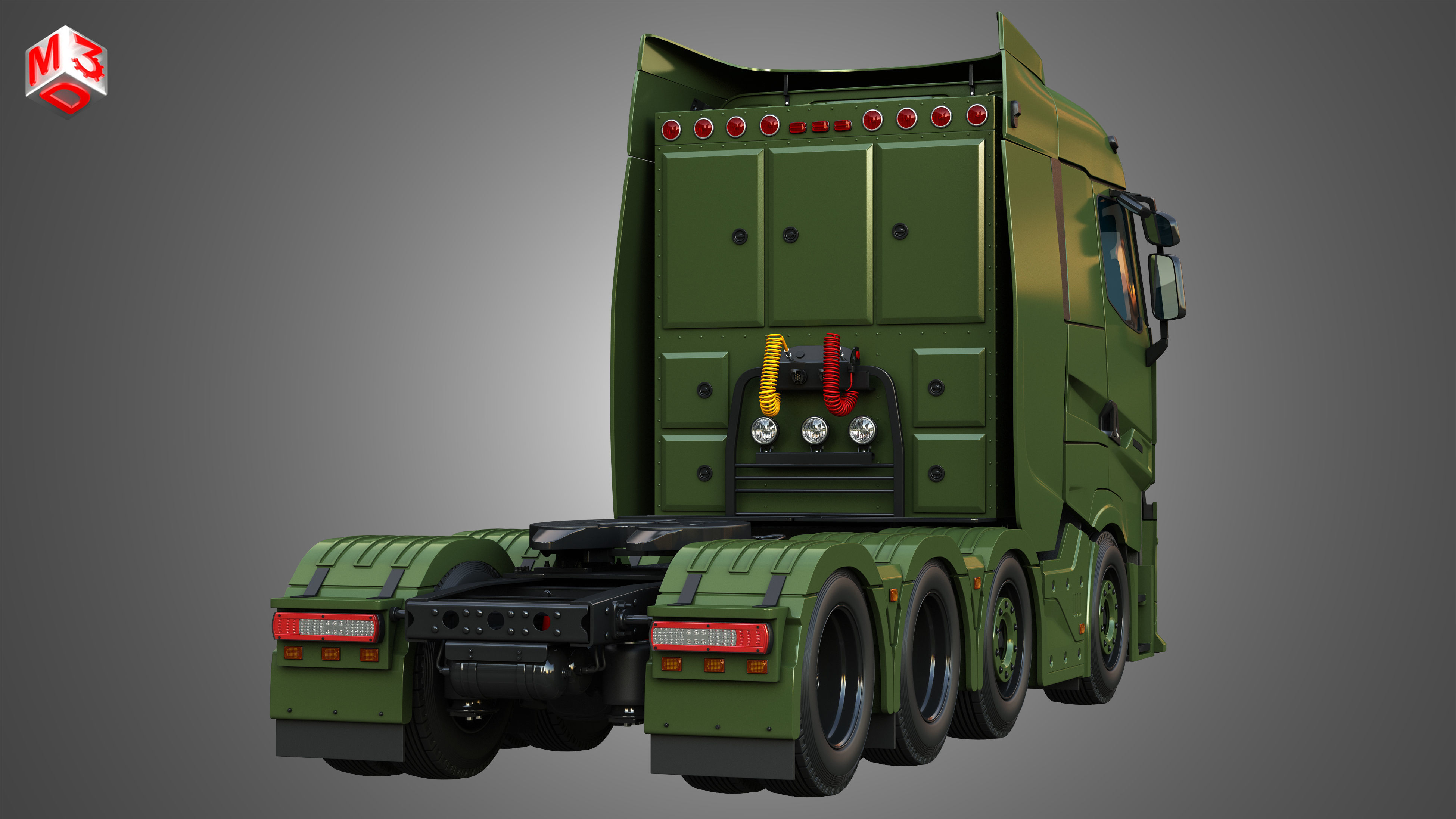 T520 - 8X4 Heavy Haulage Truck 3D model | CGTrader