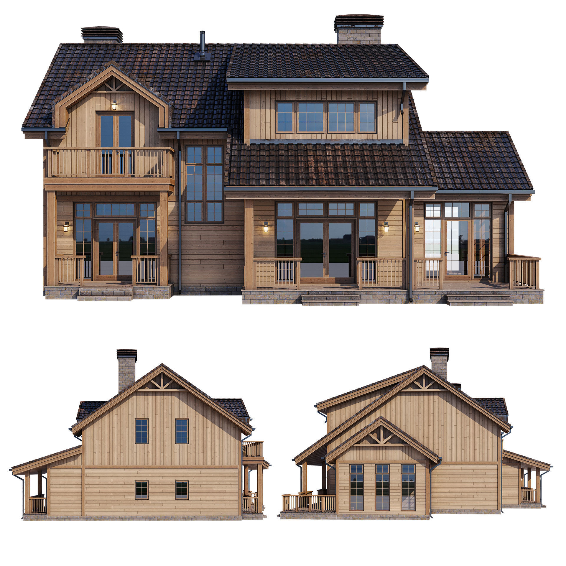 Modern house v58 3D model | CGTrader