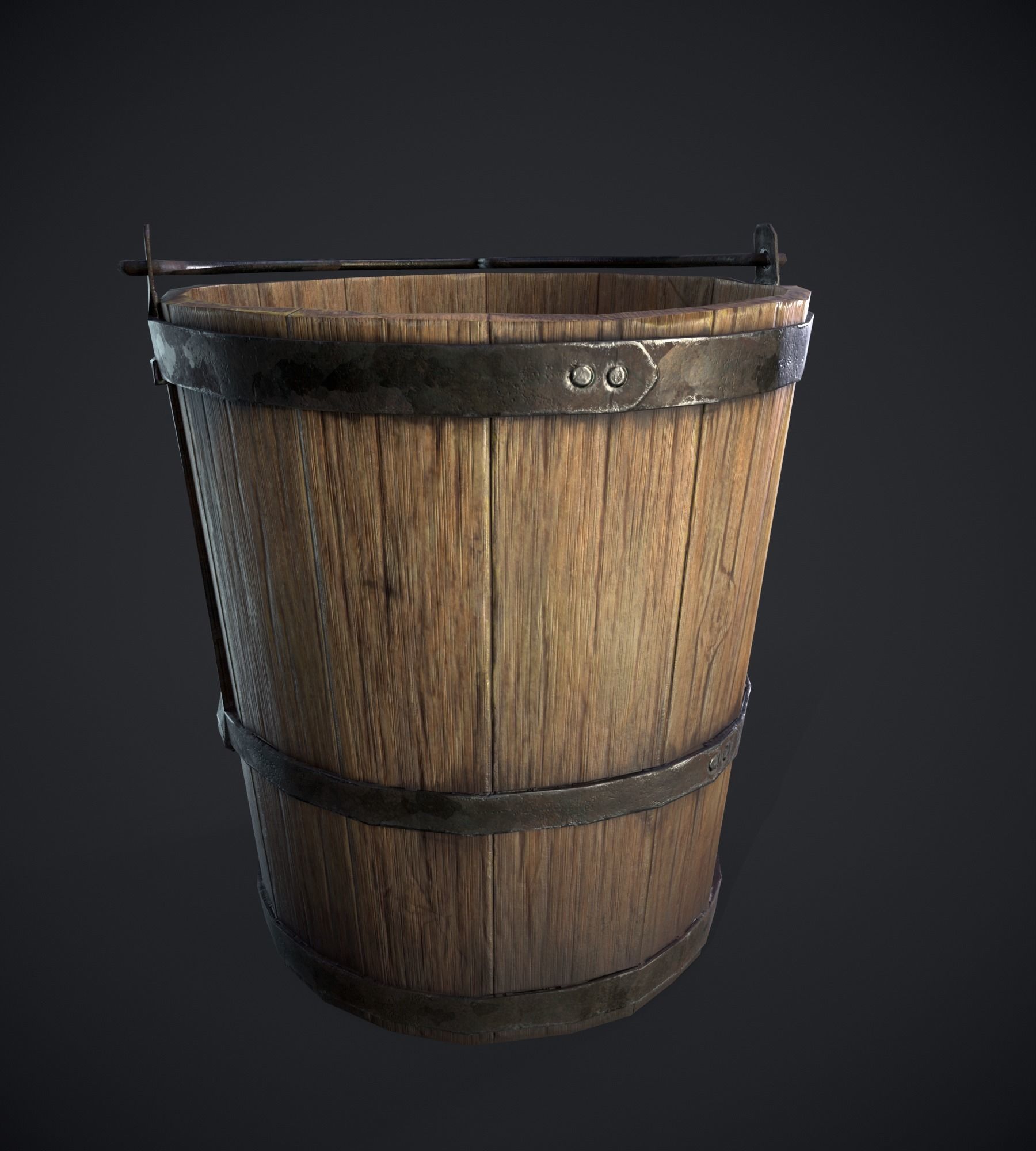 3D model Bucket photorealistic Low-poly 3D model VR / AR / low-poly ...