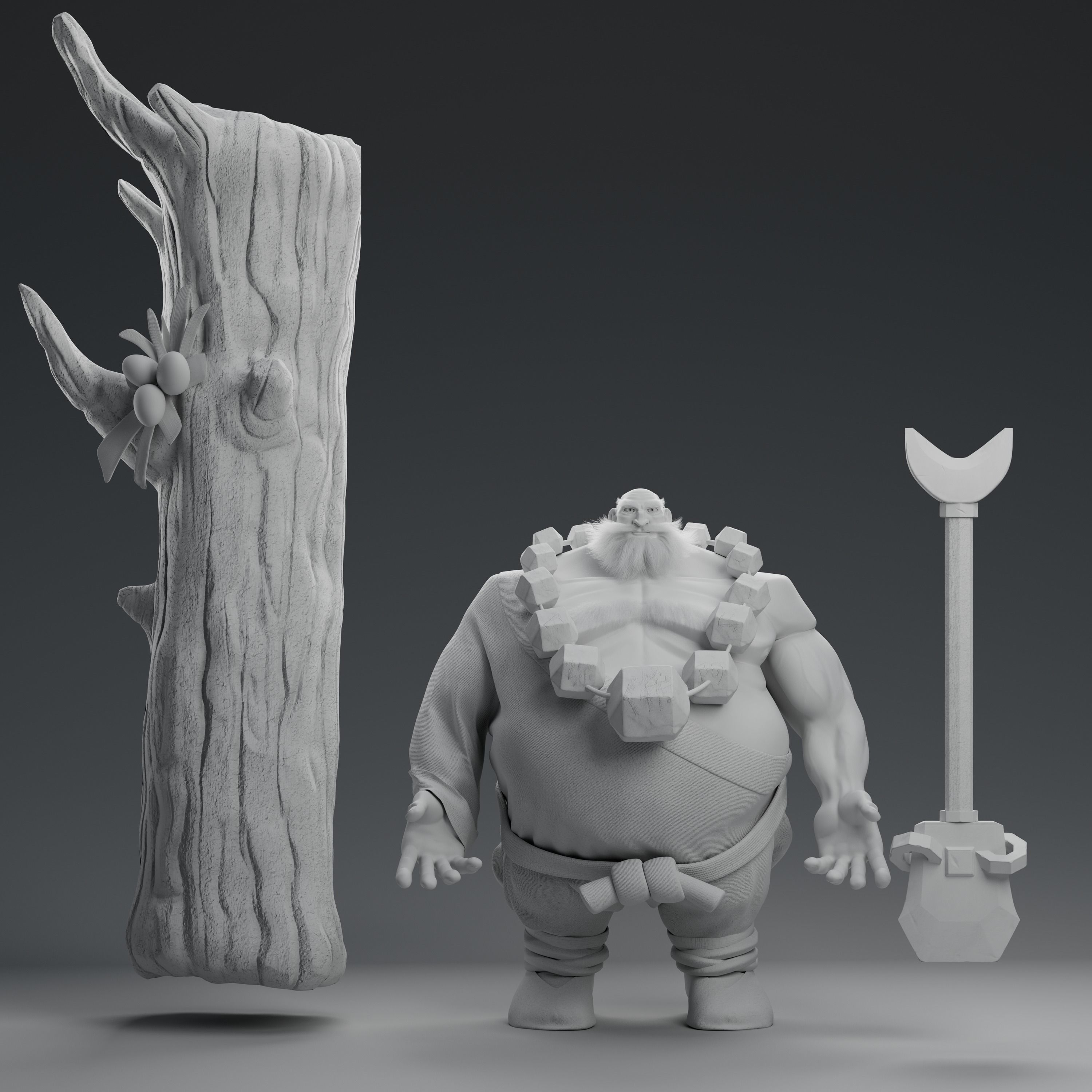 Fat Monk-Lu Zhishen 3D model | CGTrader