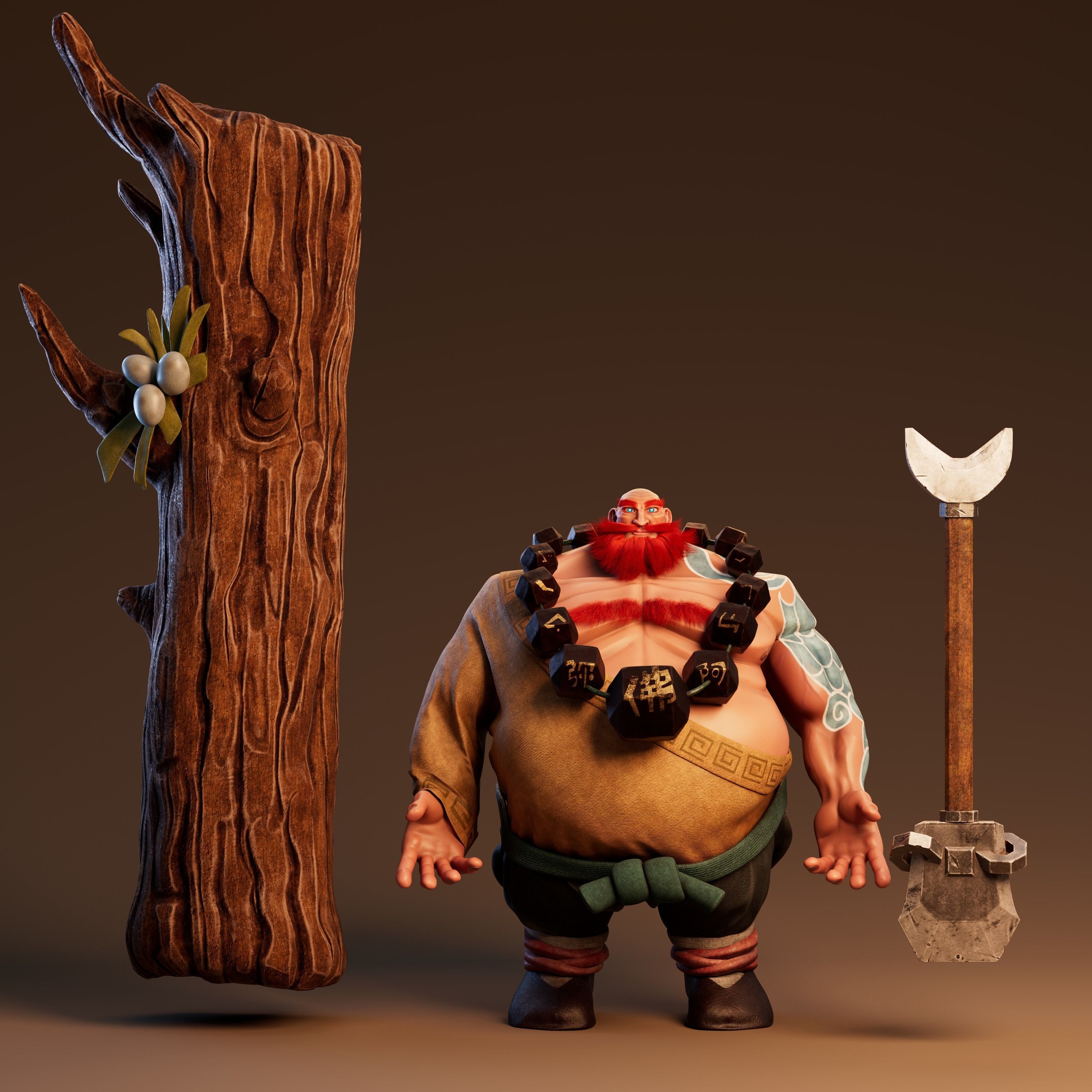 Fat Monk-Lu Zhishen 3D model | CGTrader