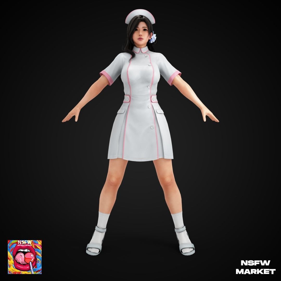 3D model EXCLUSIVE EDITION RIGGED CHARACTER SAYURI - SUSTER VR / AR ...
