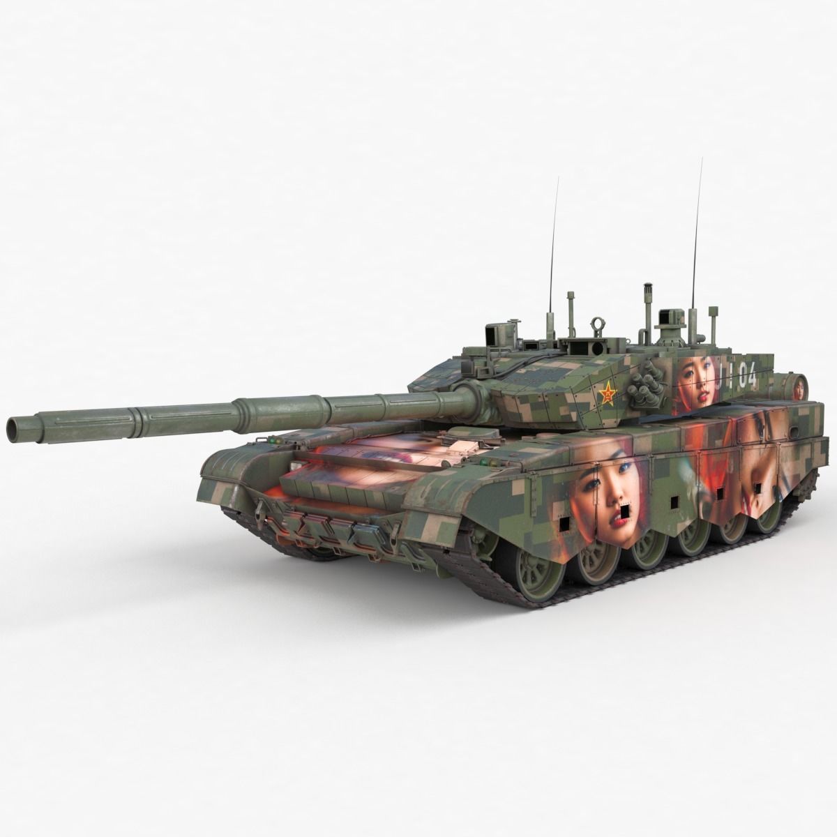 Tank China Type ZTZ 99A MTB Liu Yang 3D model | CGTrader