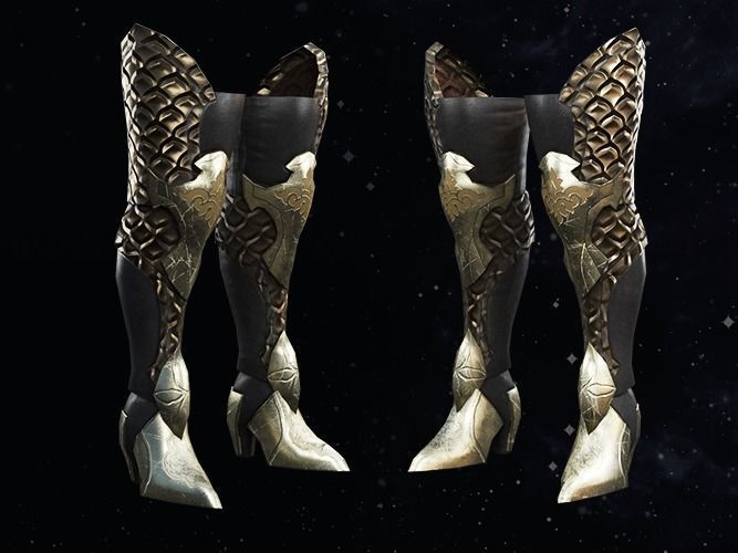3D model Leg Armor Demon Threa female game and film VR / AR / low-poly ...
