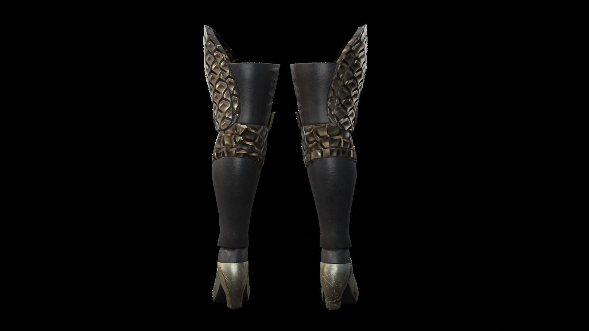 3D model Leg Armor Demon Threa female game and film VR / AR / low-poly ...