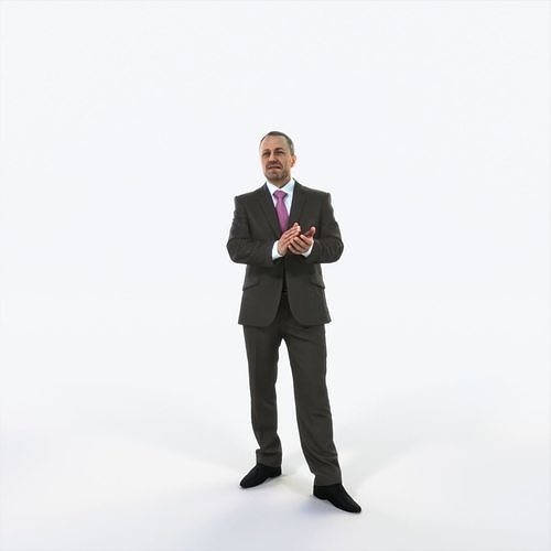 3D model Fortitude 17F Clapping Business Man VR / AR / low-poly | CGTrader