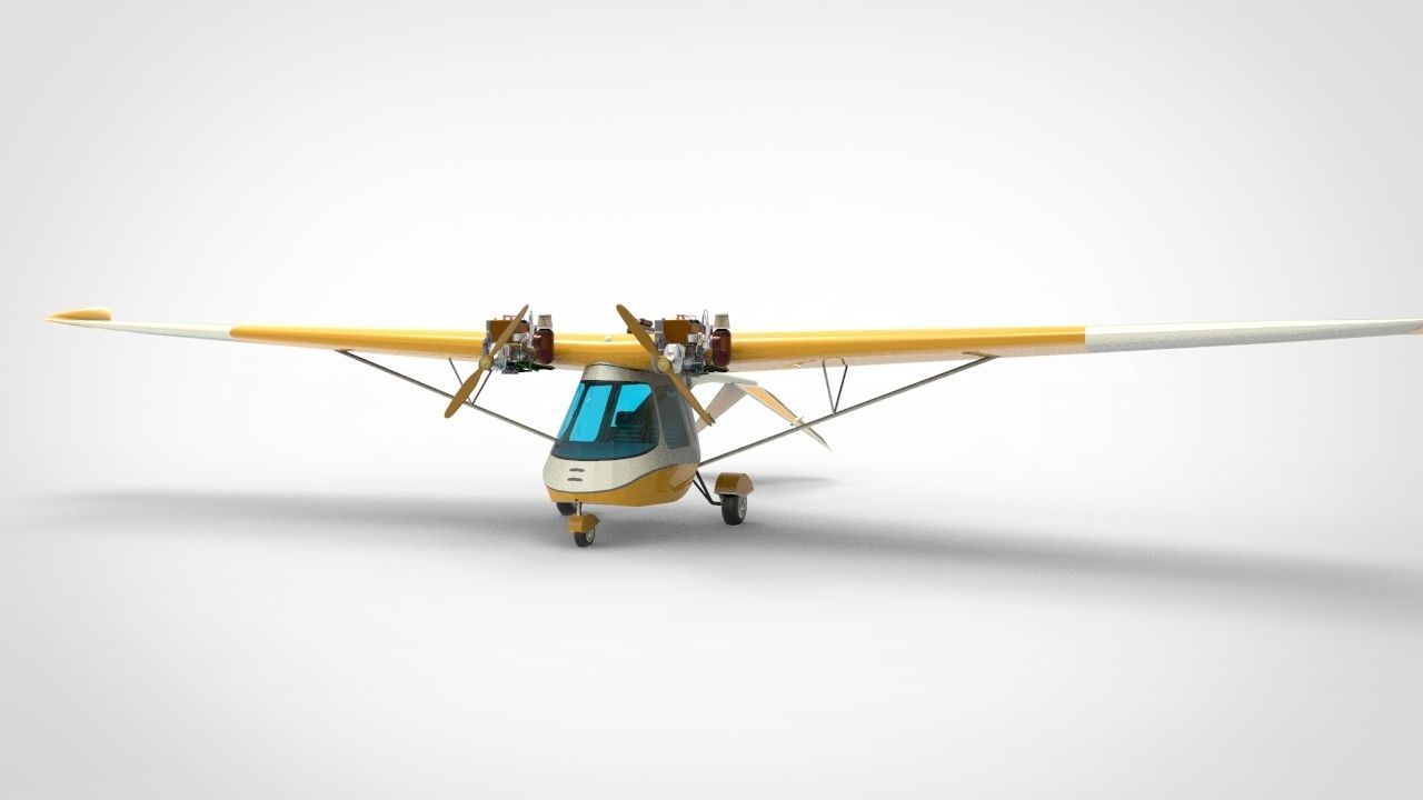 Ultraflight Lazair airplan 3D model | CGTrader