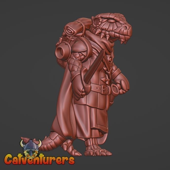 Lizard Ranger 3D model 3D printable | CGTrader