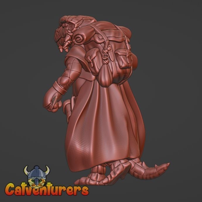 Lizard Ranger 3D model 3D printable | CGTrader