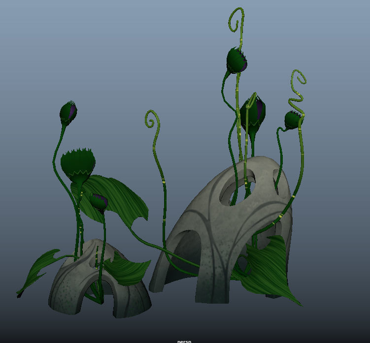 3D model bog flowers VR / AR / low-poly | CGTrader