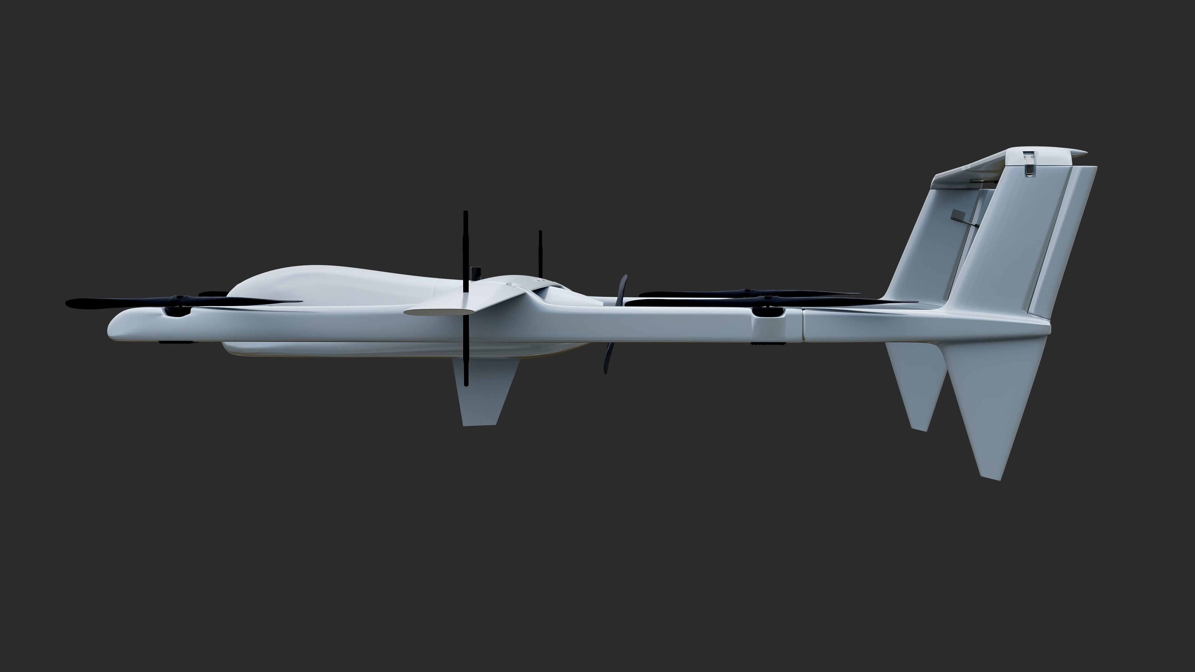 Poseidon UAV 3D Model unmanned aerial vehicle 3D model 3D model | CGTrader
