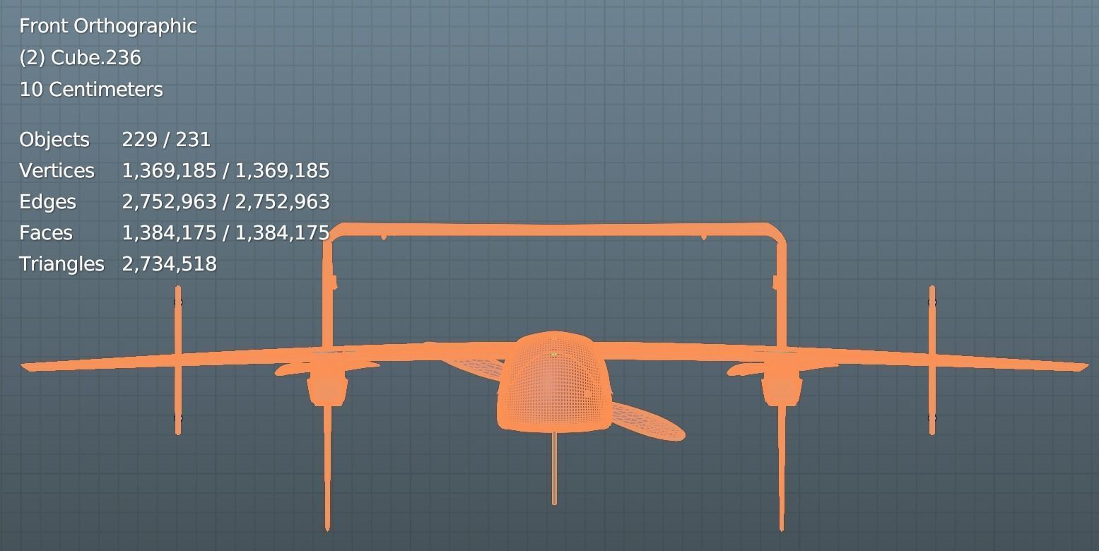 Poseidon UAV 3D Model unmanned aerial vehicle 3D model 3D model | CGTrader