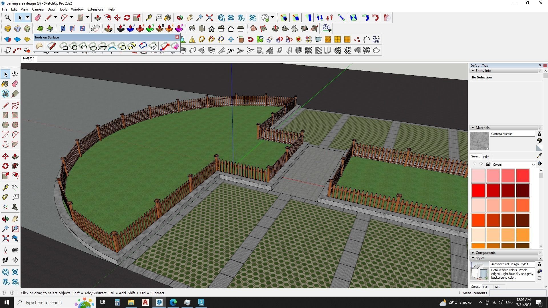 Modern Parking Lot - sketchup modelS 3D model | CGTrader