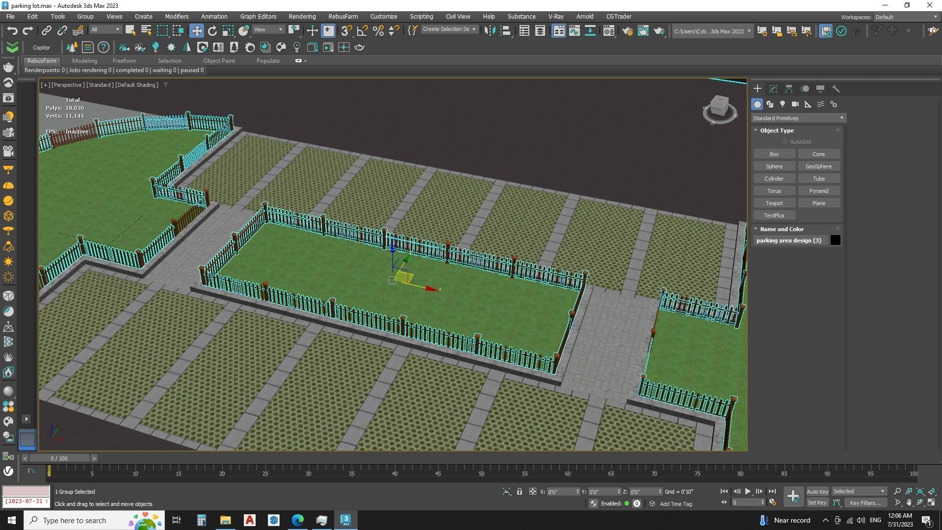 Modern Parking Lot - sketchup modelS 3D model | CGTrader