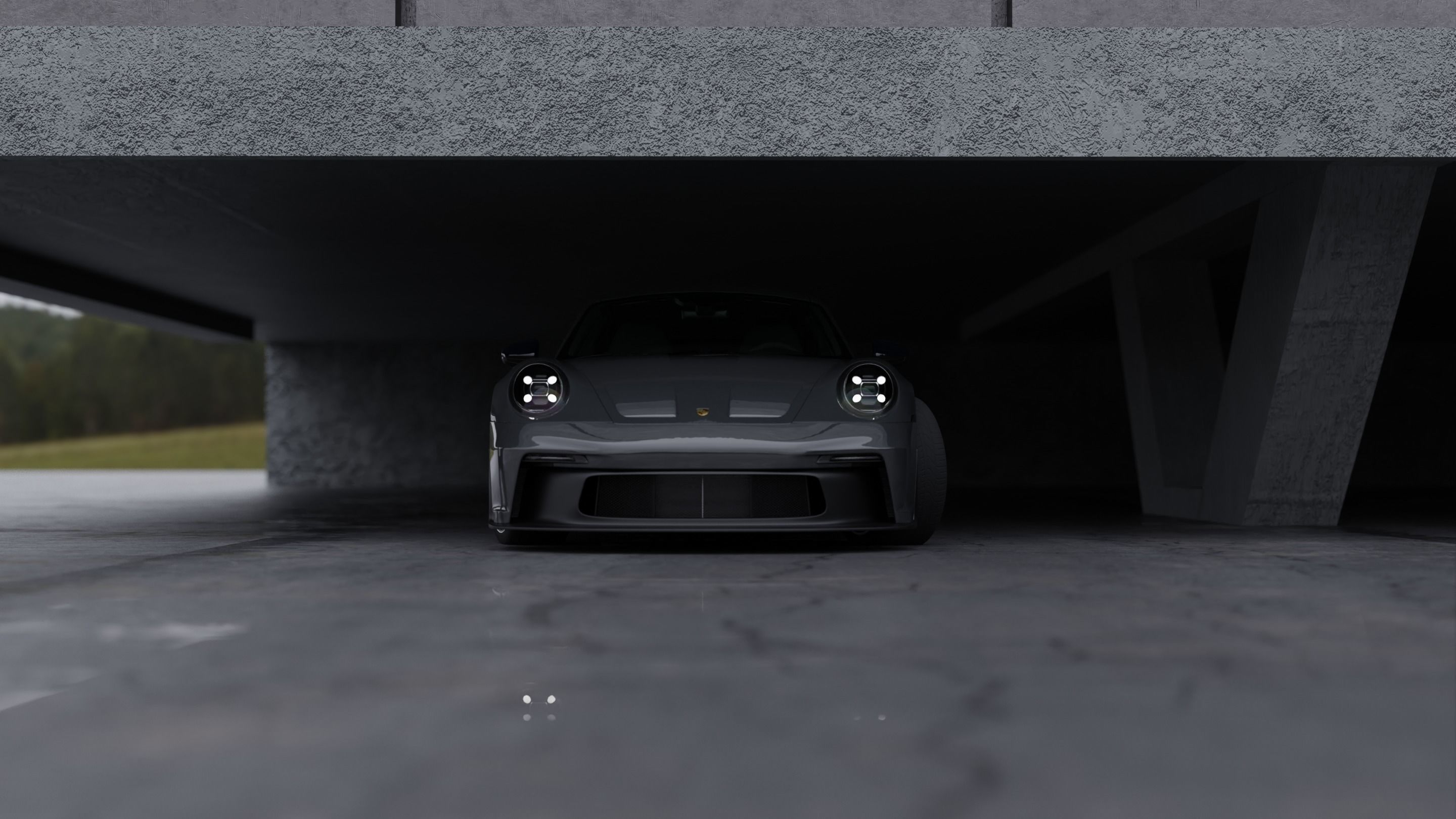 Car Moody Scene 3D Blender File Textured FBX File 3D model | CGTrader
