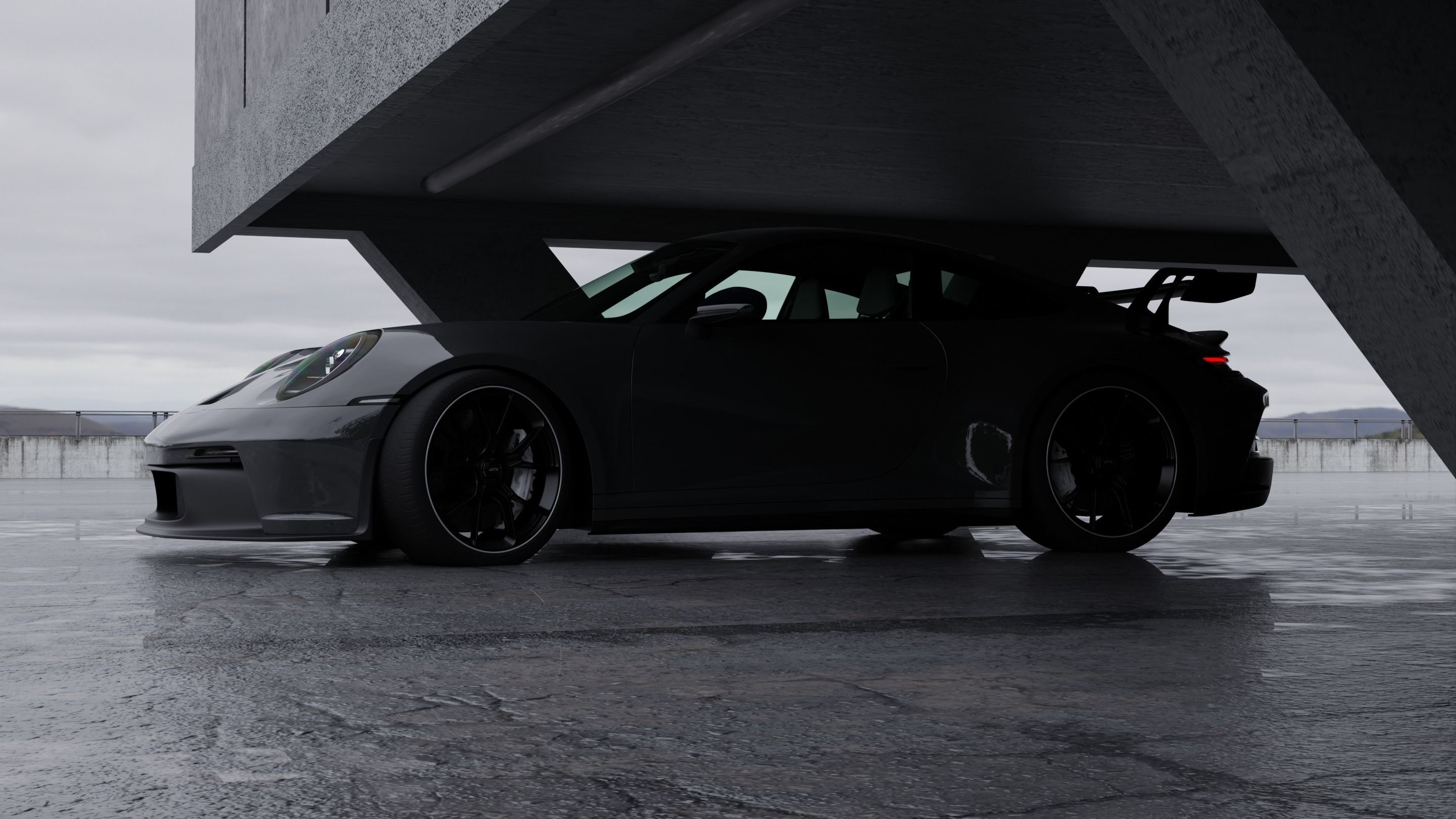 Car Moody Scene 3D Blender File Textured FBX File 3D model | CGTrader
