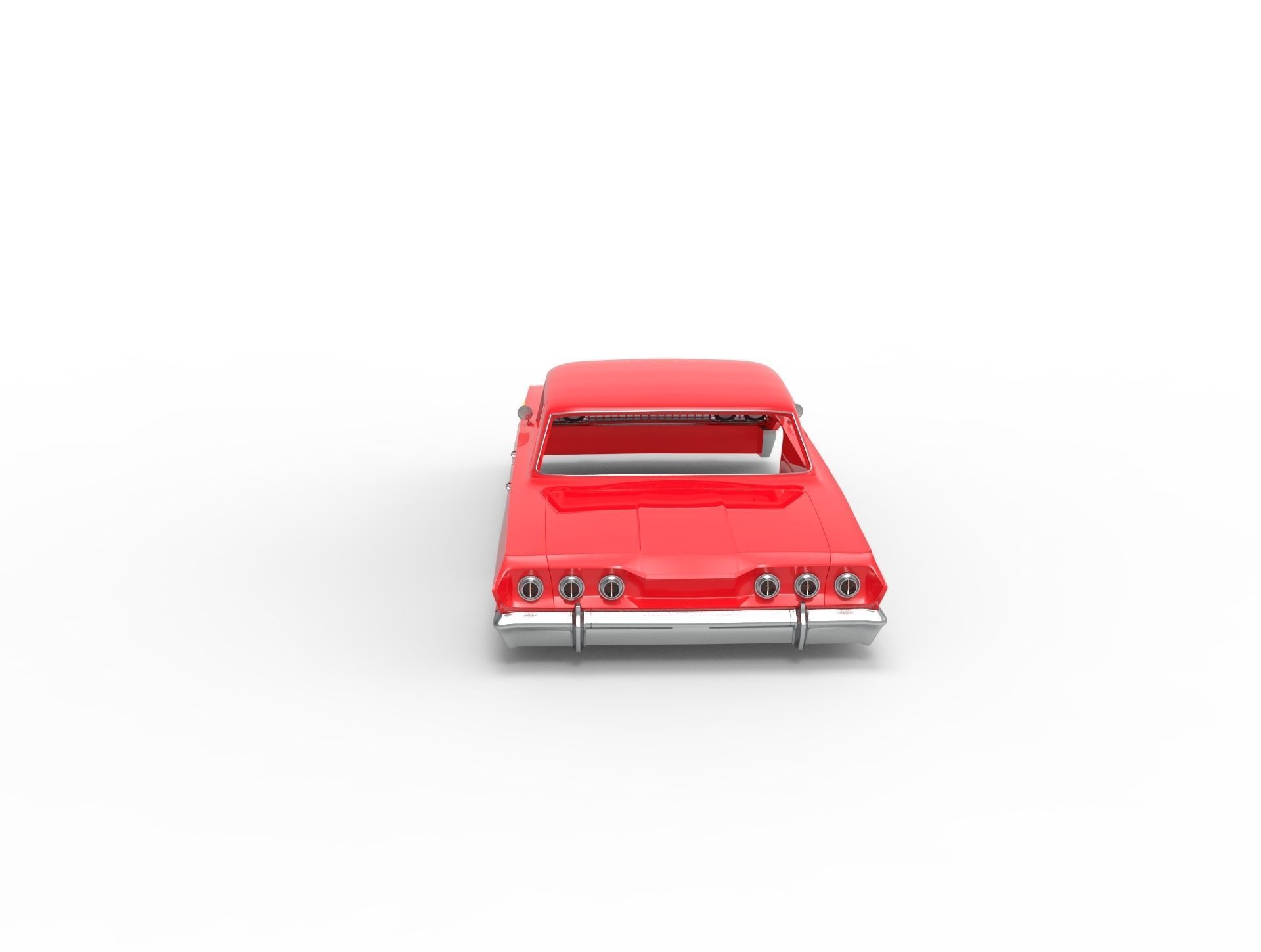 Chevrolet Impala 1963 4 door Hardtop Sport Sedan 3D model 3D printable ...