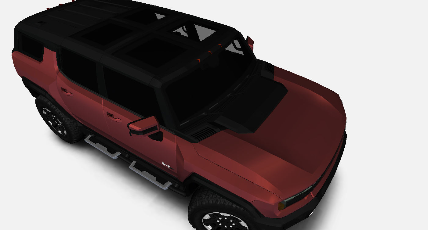 3D model GMC Hummer EV 2023 SUV with Simple Interior Gameready VR / AR ...