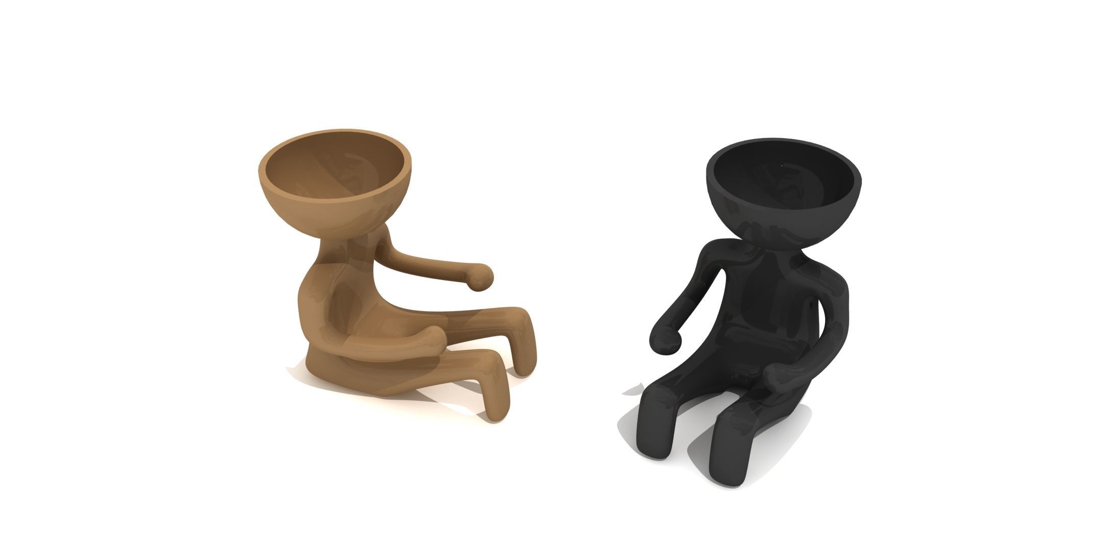 3d Print Man Flower Pot 3D model 3D printable | CGTrader