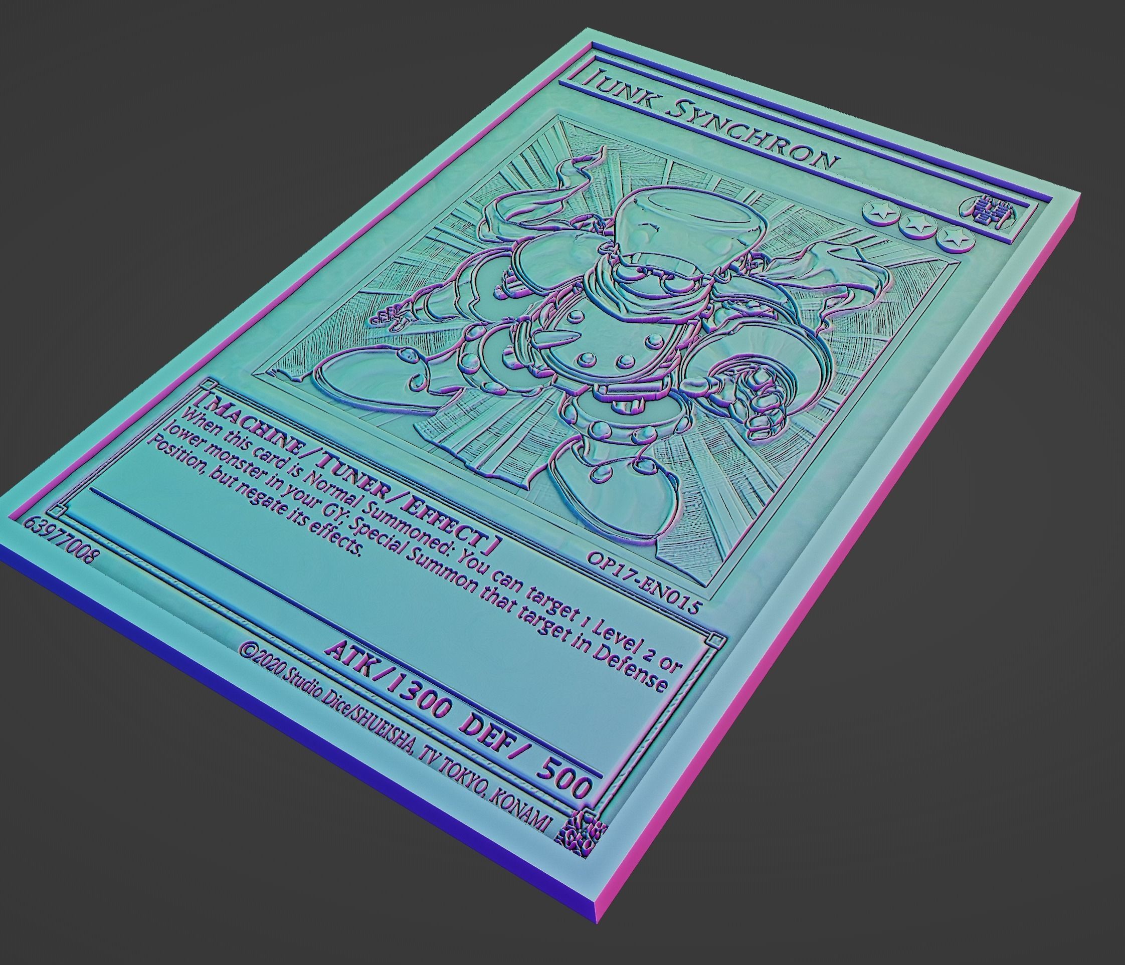 junk synchron - yugioh 3D model 3D printable | CGTrader