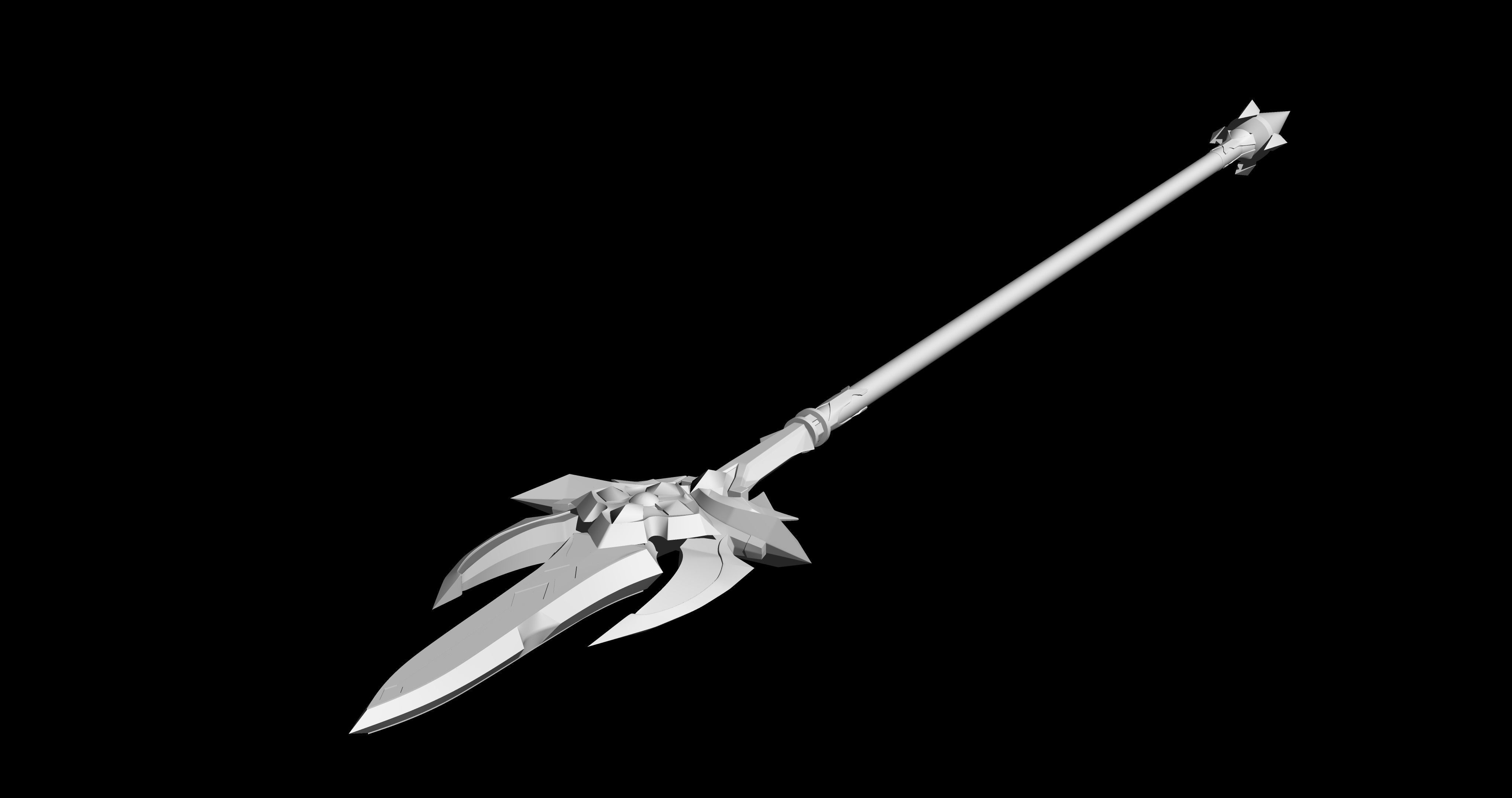 genshin impact lance Deathmatch 3D model 3D printable | CGTrader
