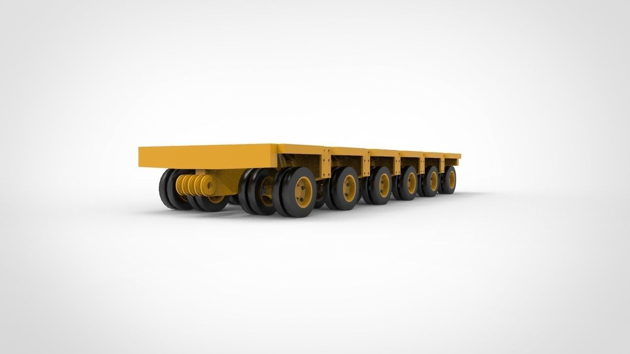 modular trailer 3D model | CGTrader