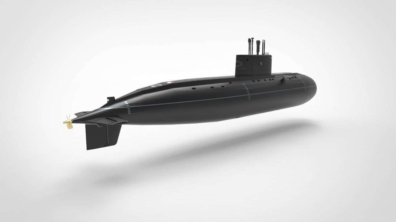 Project 877 Halibut Kilo Class submarine 3D model | CGTrader