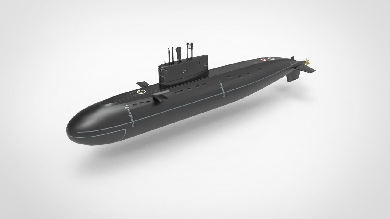 Project 877 Halibut Kilo Class submarine 3D model | CGTrader