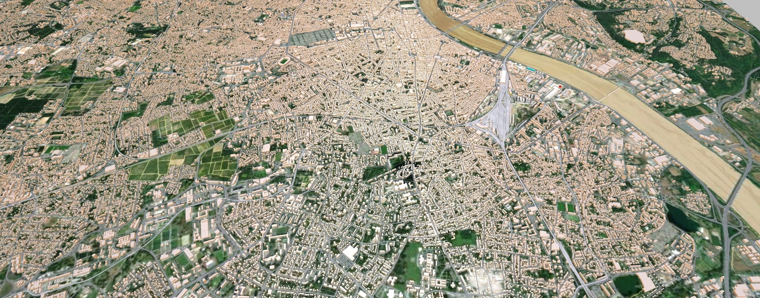 Cityscape Bordeaux France 3D model | CGTrader