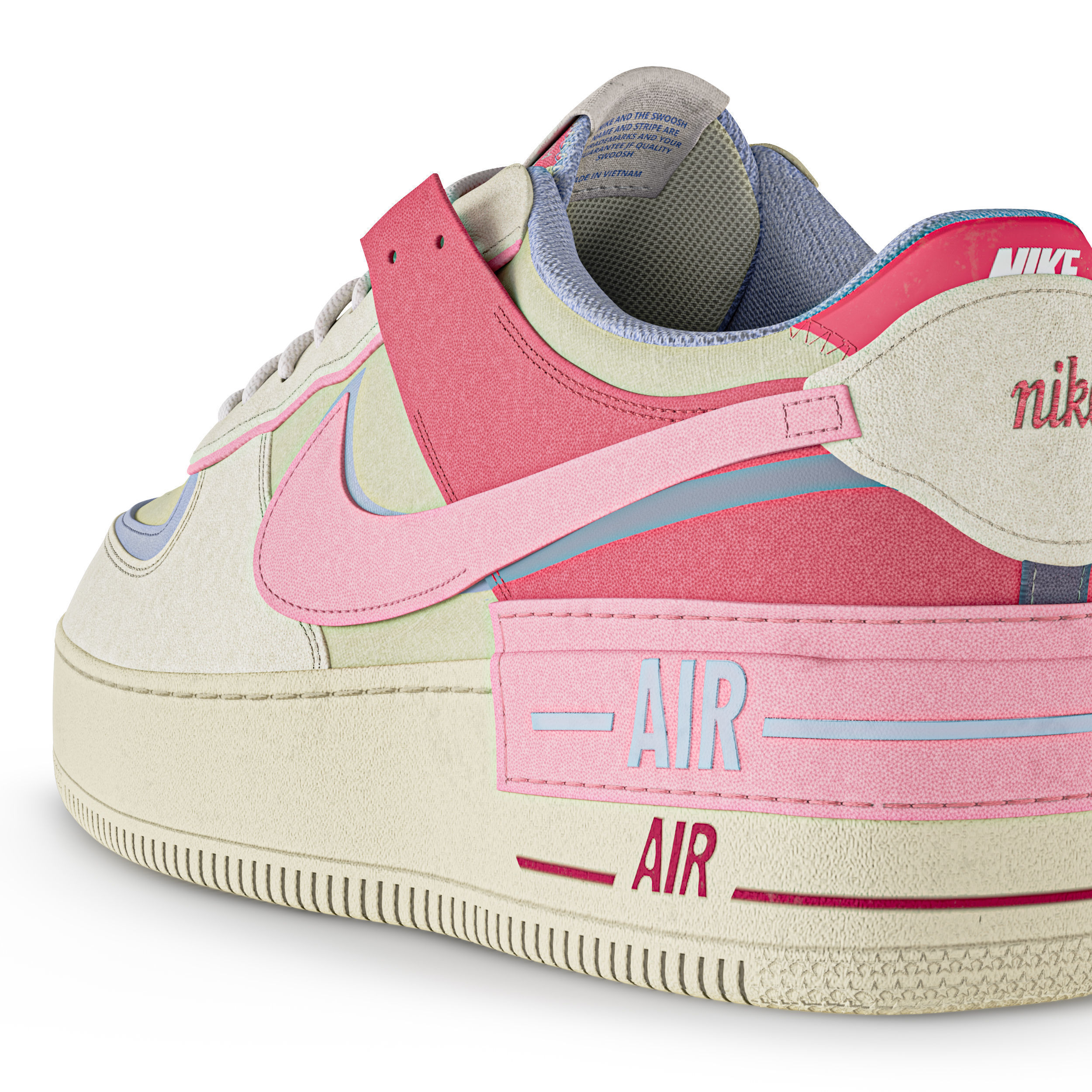 Nike Air Force 1 Shadow 3D model | CGTrader