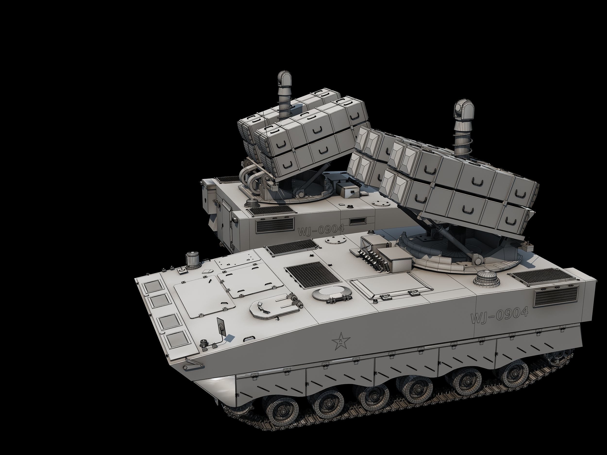 china ZBD-04A AFT-10 Anti-tank guided missile launcher 3D model | CGTrader