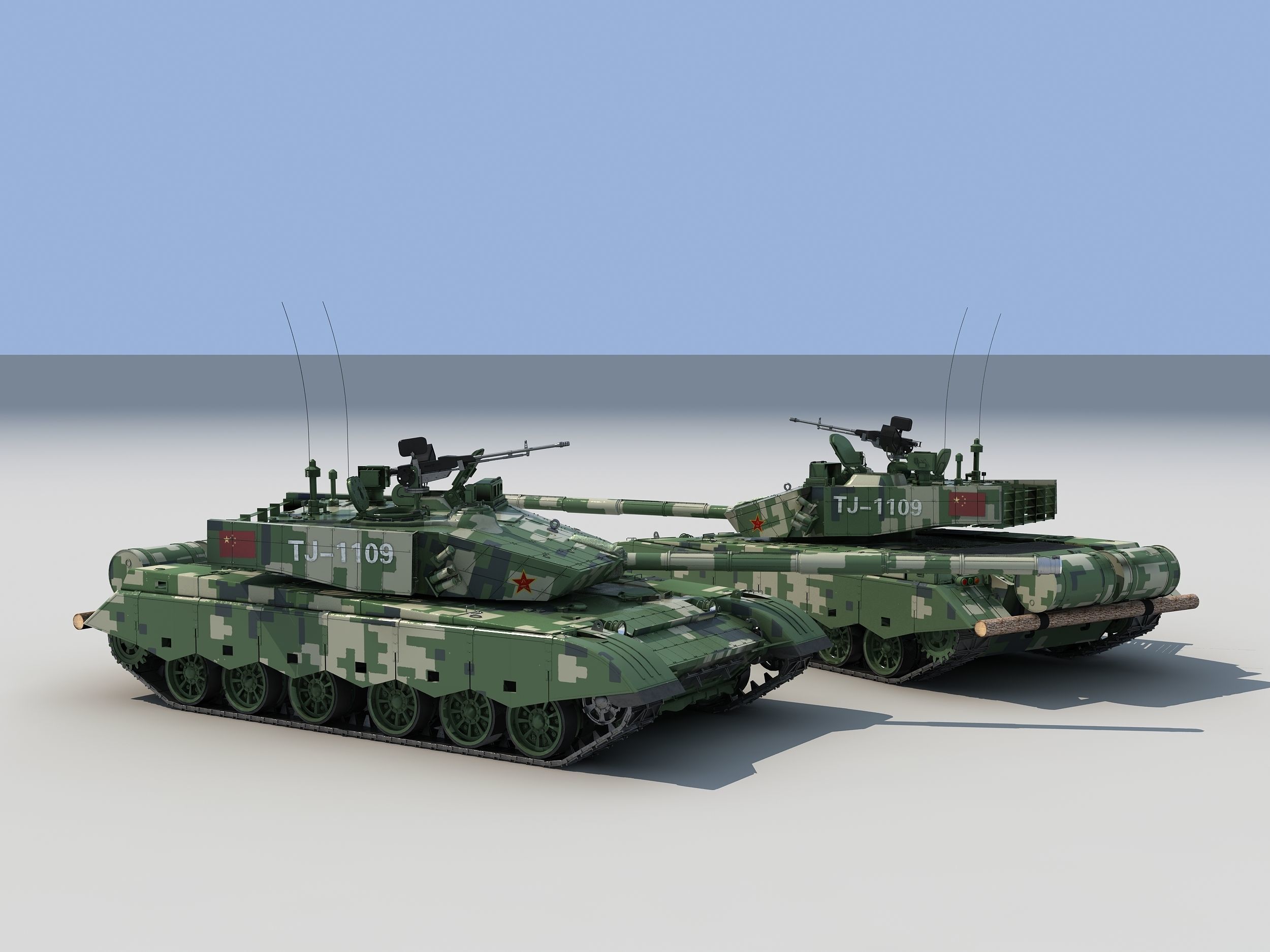 china ZTZ-99 ZTZ-99A main battle tanks 3D model | CGTrader