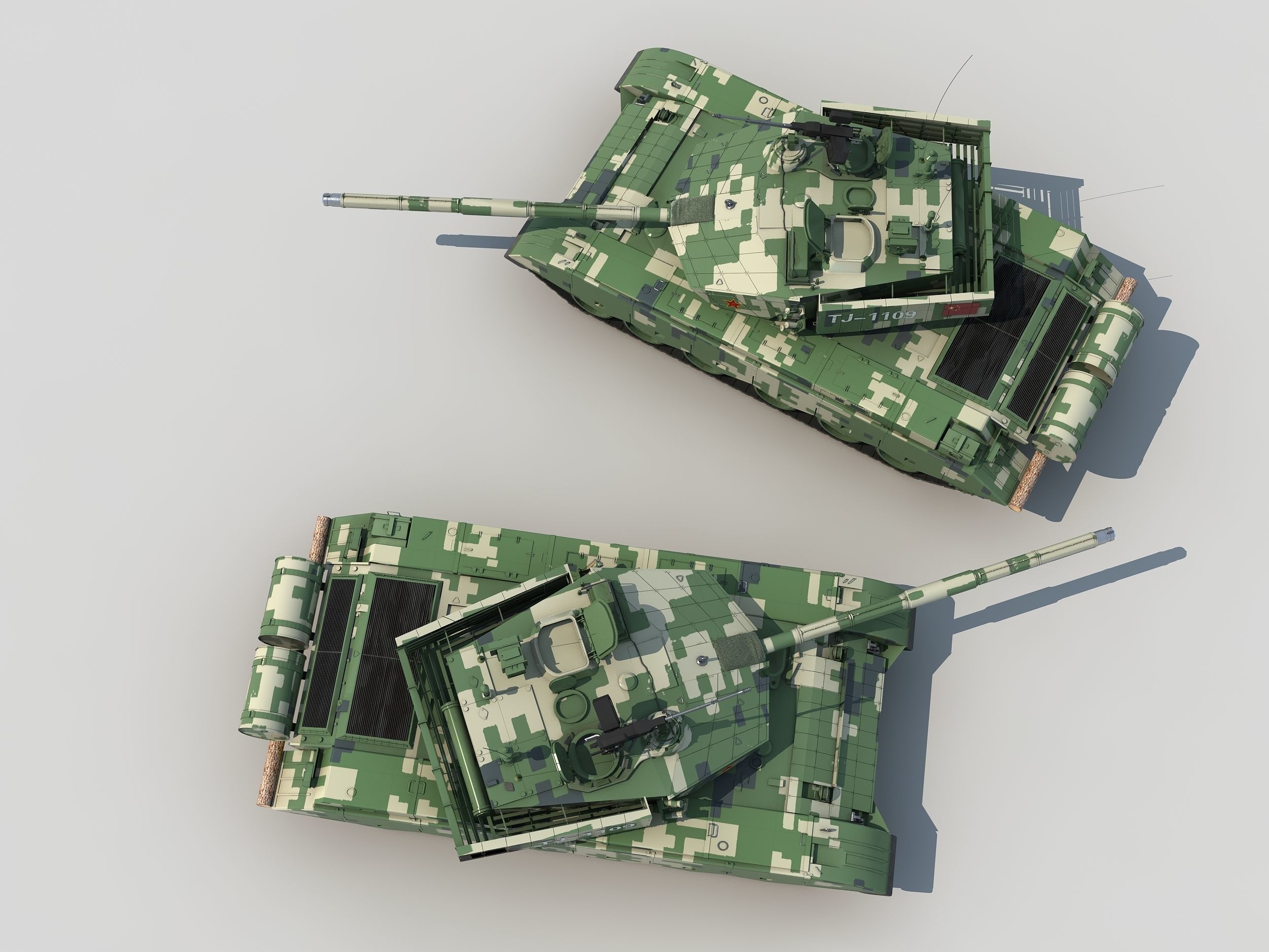 china ZTZ-99 ZTZ-99A main battle tanks 3D model | CGTrader