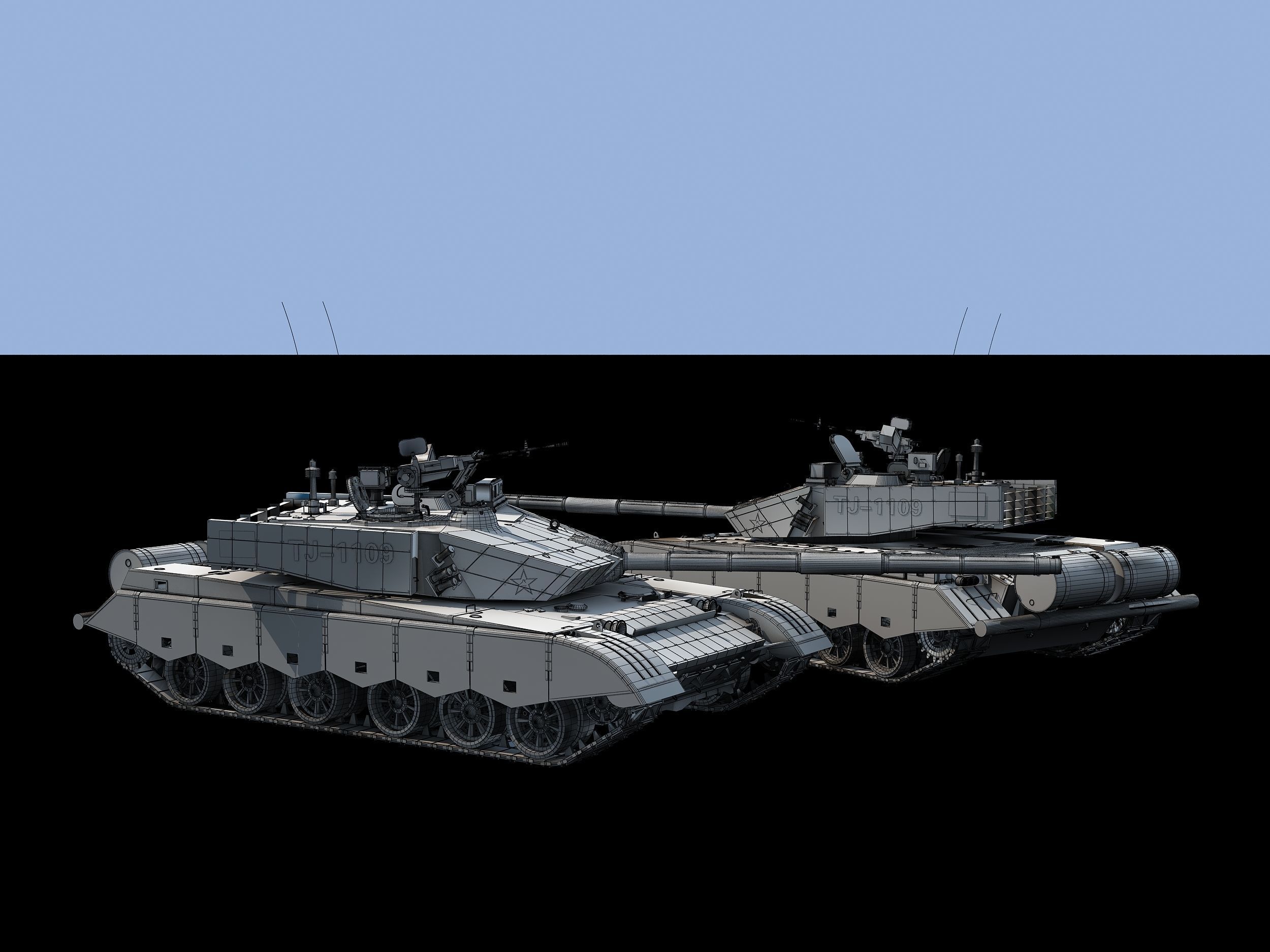 china ZTZ-99 ZTZ-99A main battle tanks 3D model | CGTrader