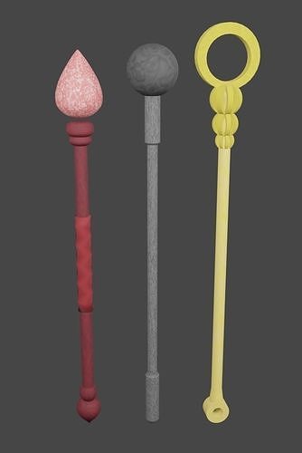 Staff Collection 3D model | CGTrader