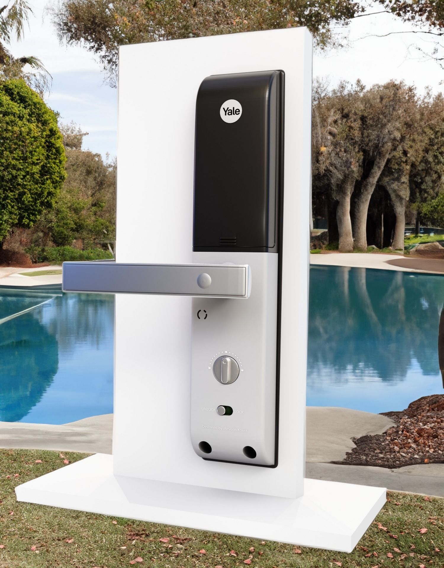 3D model Large Digital Door Lock Low-poly 3D model YDM7116A-S Yale ...