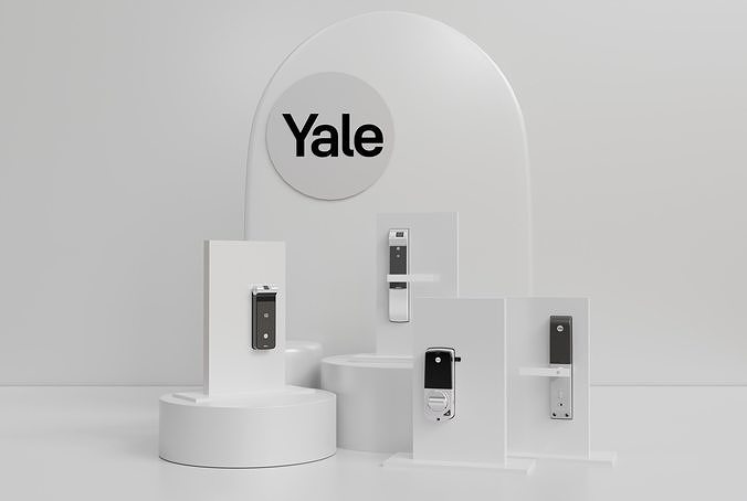 3D model Large Digital Door Lock Low-poly 3D model YDM7116A-S Yale ...