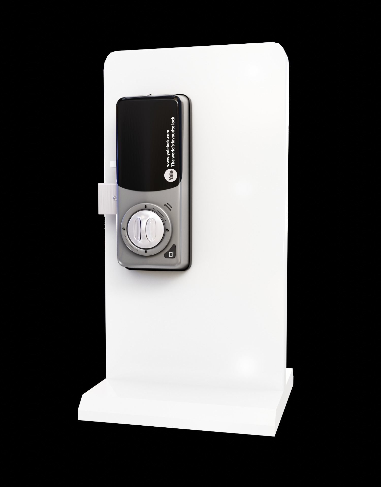 3D model Large Digital Door Lock Low-poly 3D model YDR343 Yale VR / AR ...