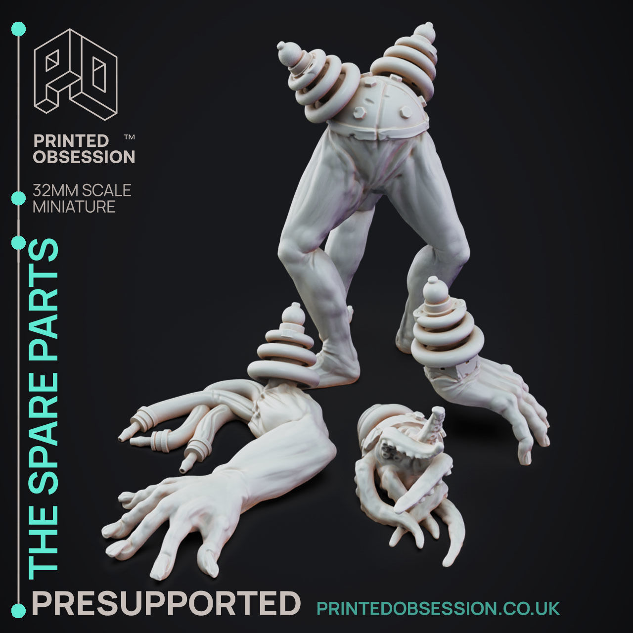 Spare Parts - 3D Printable TTRPG - PRESUPPORTED - 32mm Scale 3D model ...