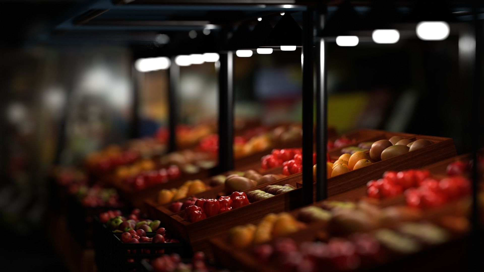 3D model Realistic Fruit Market VR / AR / low-poly | CGTrader