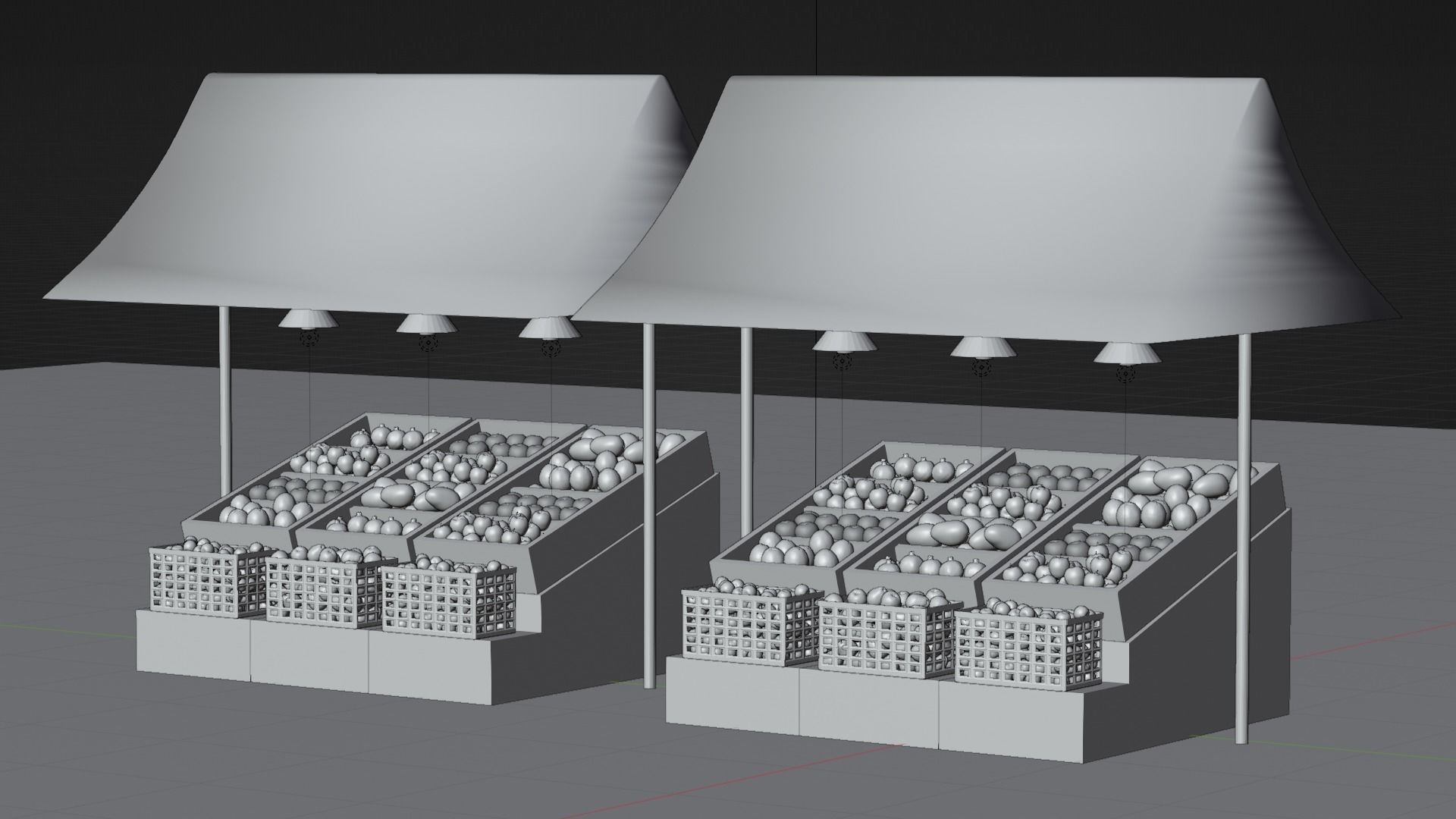 3D model Realistic Fruit Market VR / AR / low-poly | CGTrader