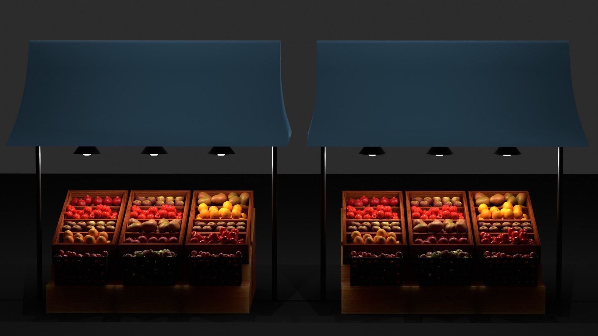 3D model Realistic Fruit Market VR / AR / low-poly | CGTrader