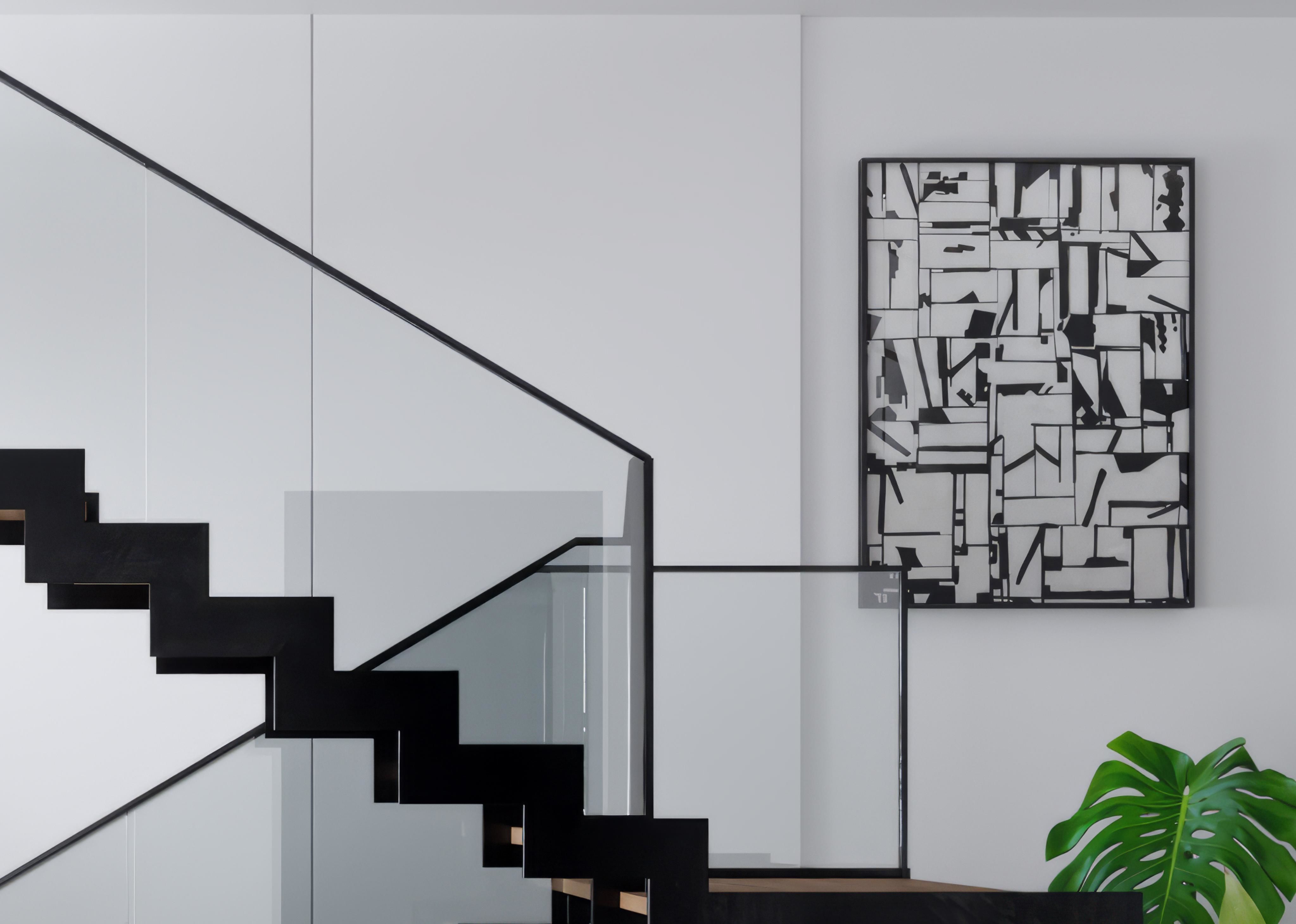 monomer decoration Staircase Modern member 3D model | CGTrader