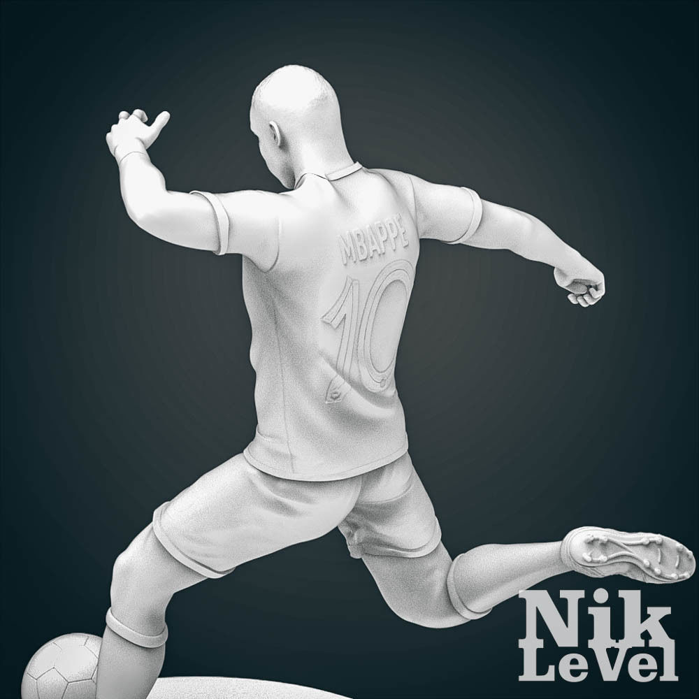 Kylian Mbappe 3D Printable 5 3D model 3D printable | CGTrader