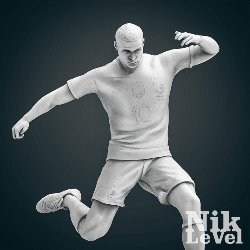 Kylian Mbappe 3D Printable 5 3D model 3D printable | CGTrader